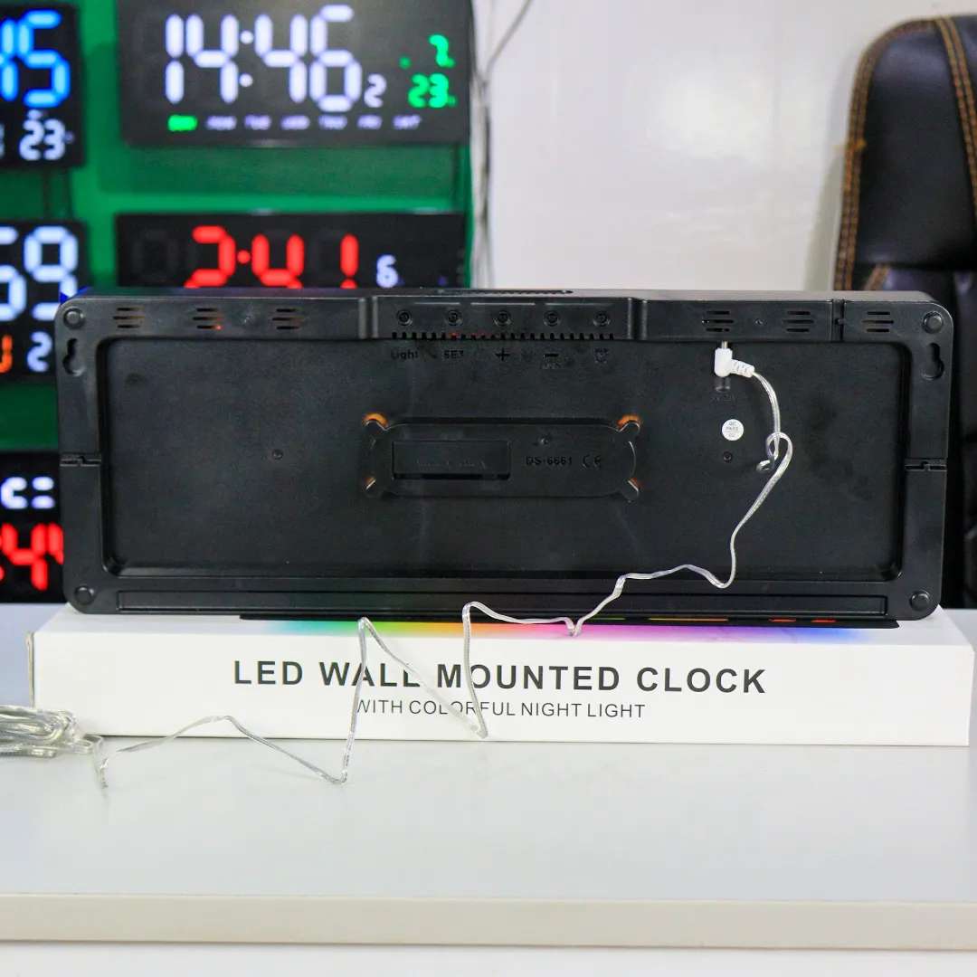 Largest 8 Color Changing RGB LED Digital Wall Clock in Kenya-Time, Date ...
