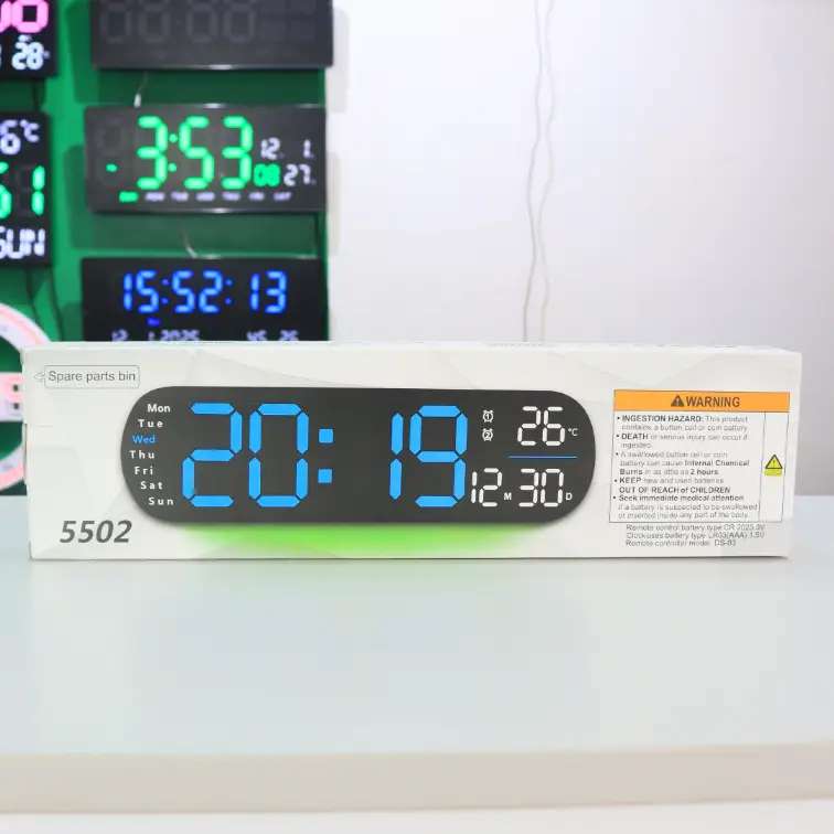 Introducing the Multicolored LED Digital Clock With Countdown Timer