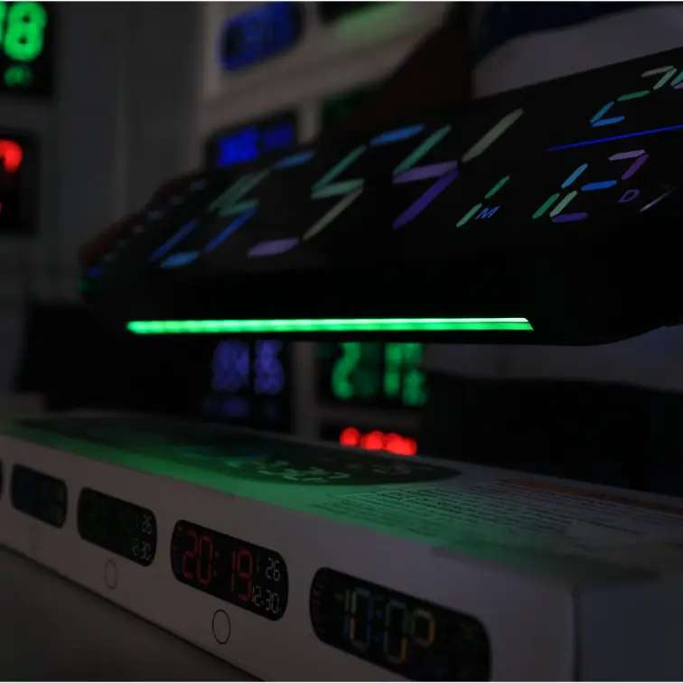 Introducing the Multicolored LED Digital Clock With Countdown Timer