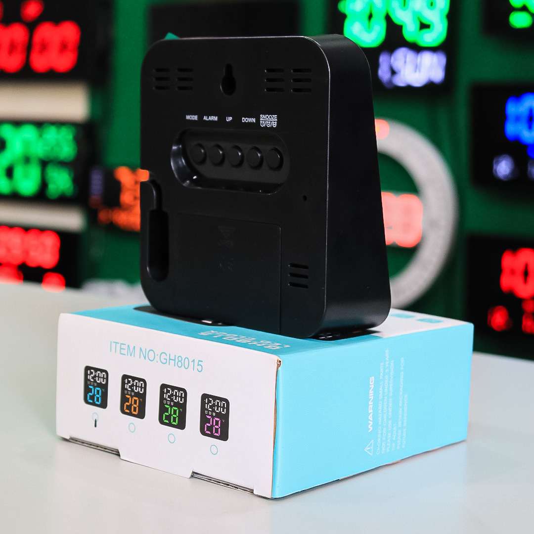 Battery Operated Tabletop LED Clock For Living Room