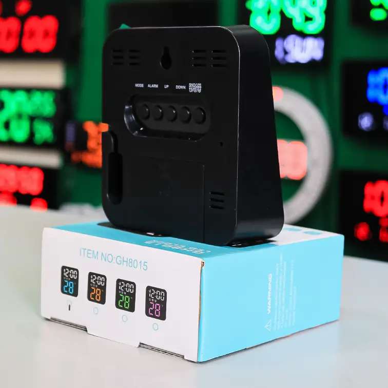 Battery Operated Tabletop LED Clock For Living Room