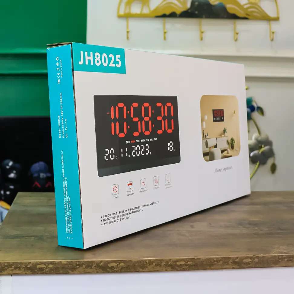 Large RED Best Digital LED Wall Clock