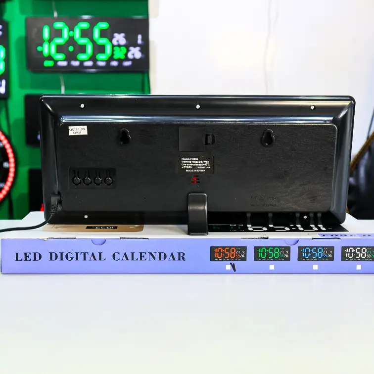 Brilliant White Digital Clock For Living Room