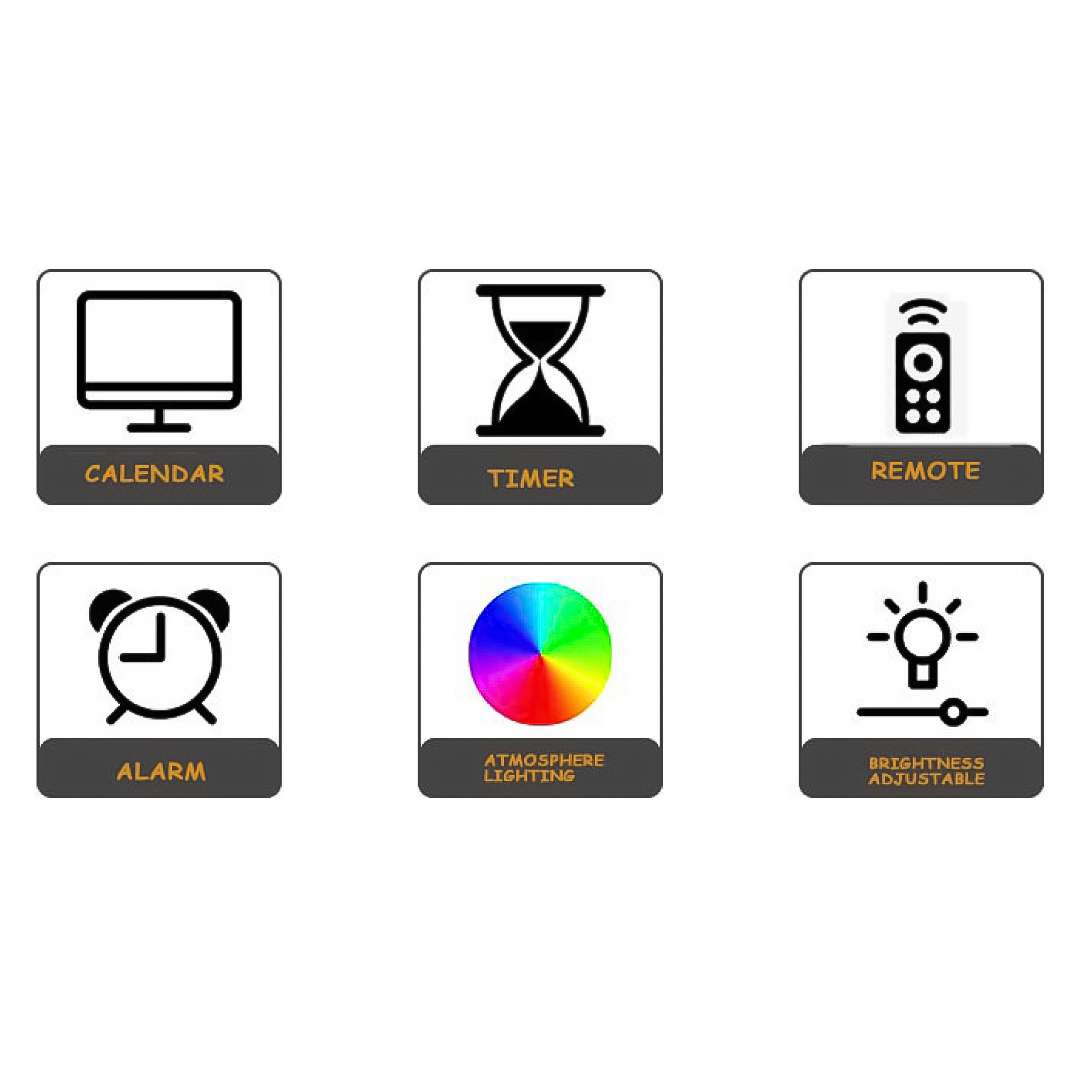 Introducing the Multicolored LED Digital Clock With Countdown Timer