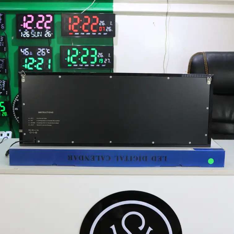 LED Digital Clock With Large Display, Multiple Alarms and Remote Control