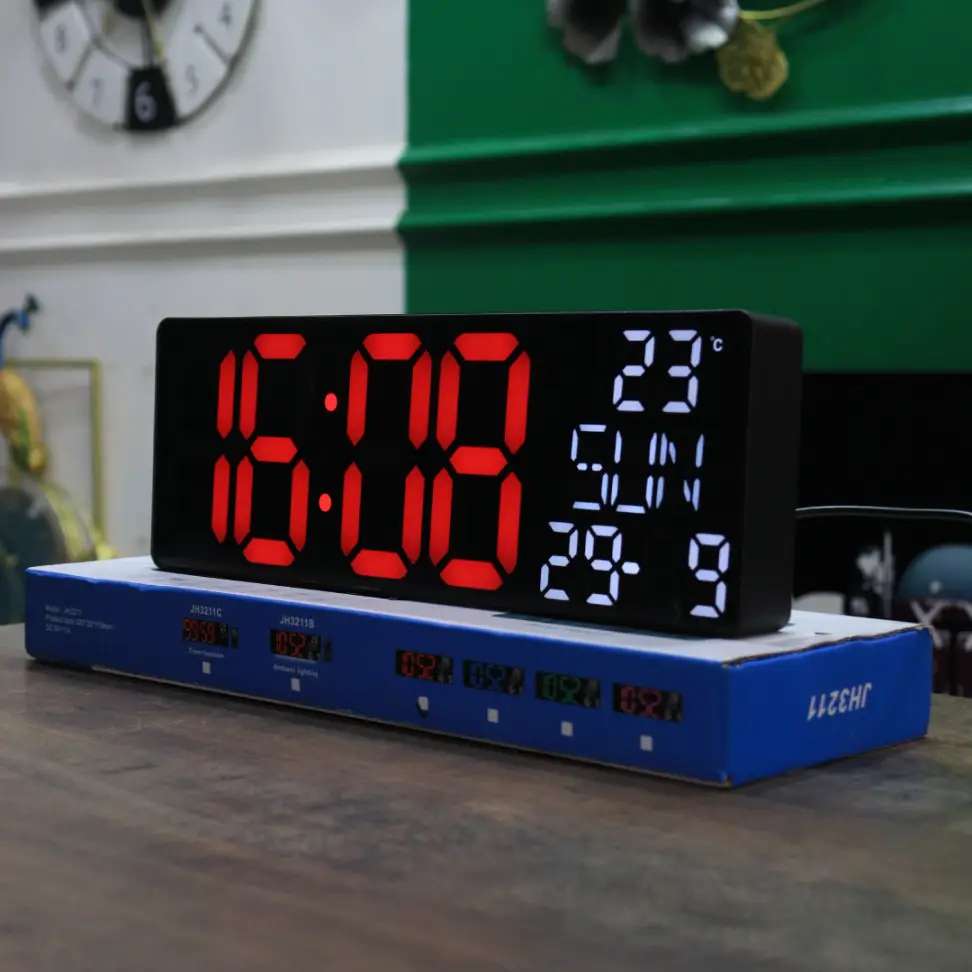 Special LED Digital Wall Clock With Additional Night Light